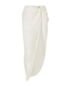 Le Kasha Qaraya Knot-detail Linen Maxi Skirt - No