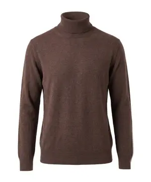 Altea Roll-neck Wool Sweater - Brown