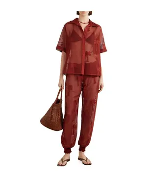 Johanna Ortiz Cotton-blend Mesh Shirt