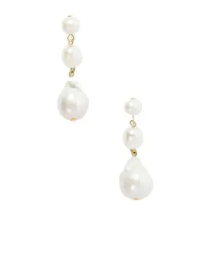 JENNIFER BEHR Amari Gold-tone Pearl Earrings - No