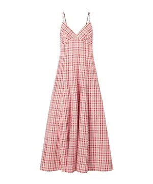 Rosie Assoulin Checked Jersey Maxi Dress - No