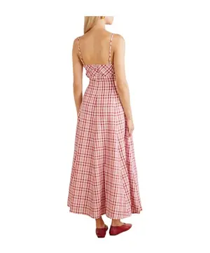 Rosie Assoulin Checked Jersey Maxi Dress
