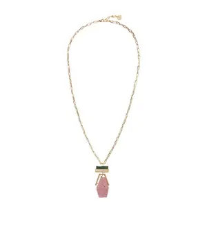 La DoubleJ Bridge Portal Gold-plated Thulite And Zoisite Necklace - No