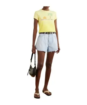 MOTHER High-waisted Denim Shorts - No