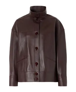 Galvan Cropped Leather Jacket