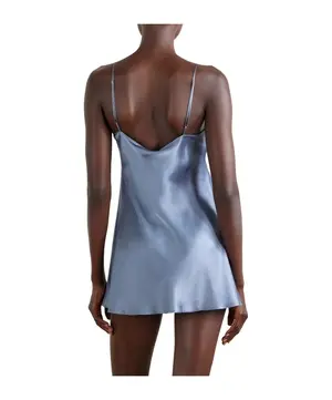 Carine Gilson Lace-embroidered Silk-satin Mini Dress - No