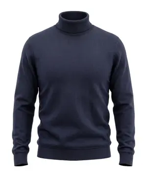 Altea Roll-neck Wool Sweater - Navy