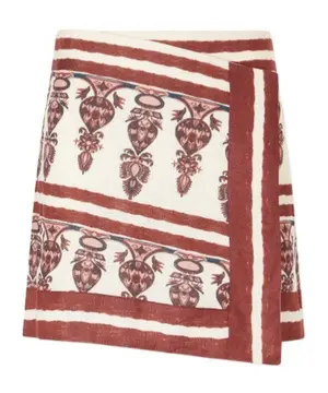Johanna Ortiz Roots Pattern Mini Skirt - No