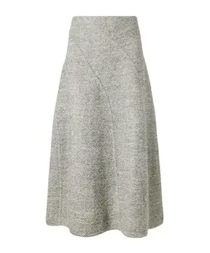 Proenza Schouler Wool-blend Midi Skirt - Gray