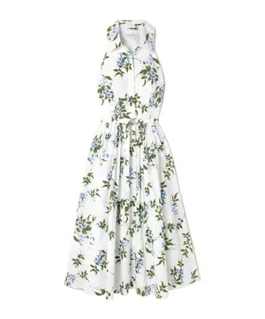 EMILIA WICKSTEAD Floralprint Midi Dress - White