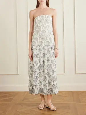 KALLMEYER Roseprint Sleeveless Long Dress