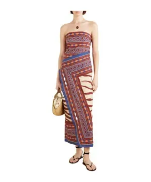 Johanna Ortiz Printed Cotton-voile Maxi Dress