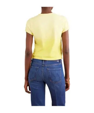 MOTHER Printed Cotton-jersey T-shirt