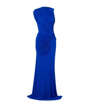 Alex Perry Asymmetric Gathered Stretch-jersey Gown - No