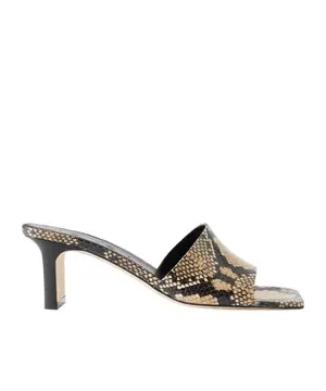 AeydĒ Snake-effect Leather Sandals - No
