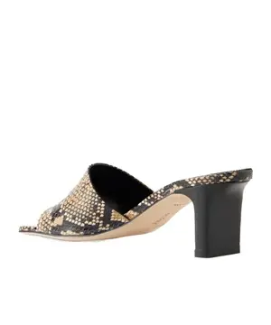 AeydĒ Snake-effect Leather Sandals
