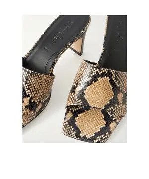 AeydĒ Snake-effect Leather Sandals