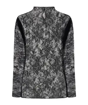 Carine Gilson Lace Top - Black