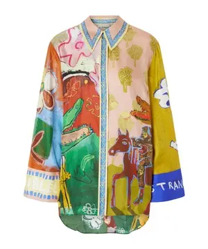 ALEMAIS Graffitiprint Longsleeve Shirt - Multicolor