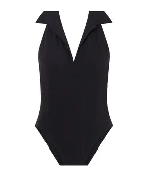 Lisa Marie Fernandez Halter Collar Onepiece Swimsuit - No