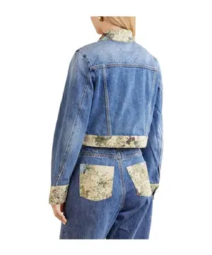 ALEMAIS Printed Denim Jacket