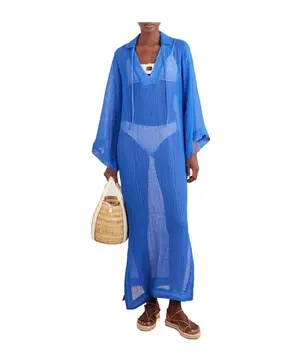 Lisa Marie Fernandez Linen-blend Coverup