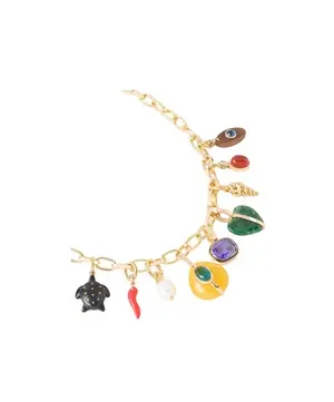 Assouline Zirconia And Enamel Necklace