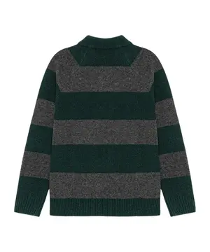 LES DEUX Striped Knit Top