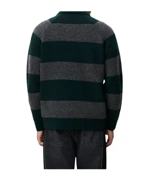 LES DEUX Striped Knit Top