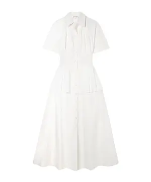 Rosie Assoulin Cotton-poplin Maxi Shirt Dress - No