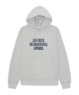 LES DEUX Drawstring Hoodie - Grey