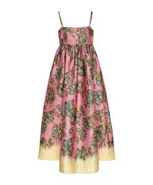 ALEMAIS Faye Floral Midi Dress - Multicolor