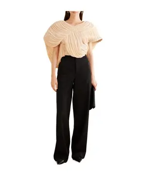 Maticevski Draped Chiffon Blouse