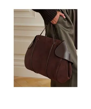 NEOUS Berenices Suede And Leather Shoulder Bag