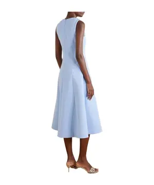 Rebecca Vallance Embellished Cady Midi Dress