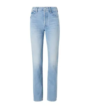 MOTHER The Tomcat Skimp High-rise Straight-leg Jeans - Blue