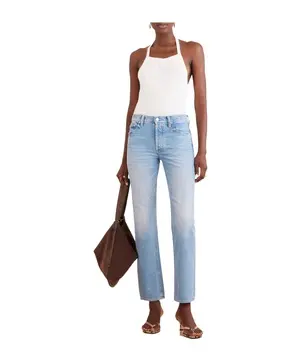 MOTHER The Tomcat Skimp High-rise Straight-leg Jeans