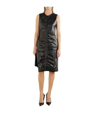 TOM FORD Leather Midi Dress
