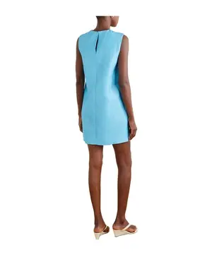 ALEMAIS Embellished Printed Linen-blend Mini Dress