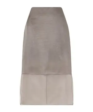 Brandon Maxwell Silk-organza Midi Skirt - No