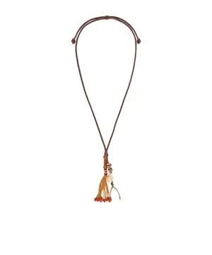 Johanna Ortiz Leather Cord Necklace - No