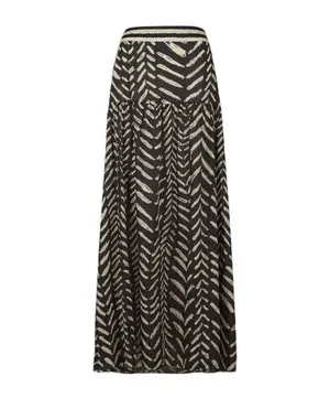 Johanna Ortiz Rituales Elasticated Waistband Skirt - Black