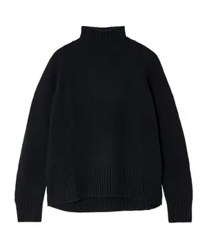 ALLUDE Wool And Cashmere-blend Sweater - Black