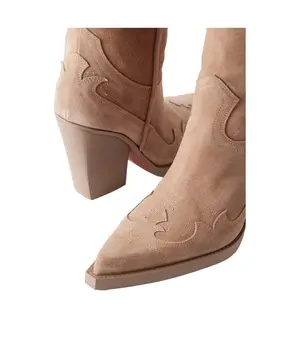 Paris Texas Solid Color Suede Knee-high Boots