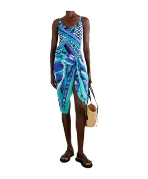 Emilio Pucci Printed Cotton-voile Pareo