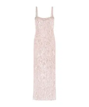 Jenny Packham Crystal-embellished Sequined Tulle Gown - Pink