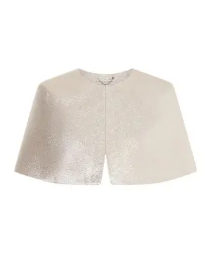 EMILIA WICKSTEAD Domie Cloqué Metallic Cape