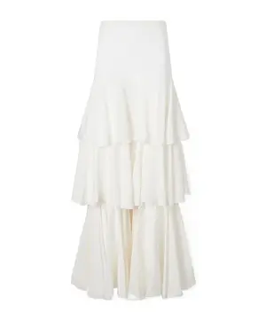 Sharon Wauchob Ruffled Silk Wide-leg Pants - No