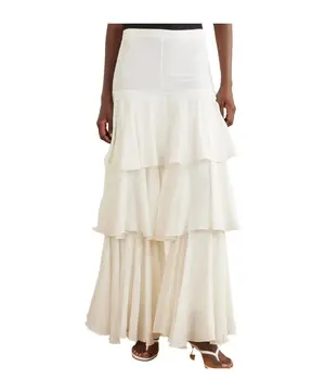Sharon Wauchob Ruffled Silk Wide-leg Pants