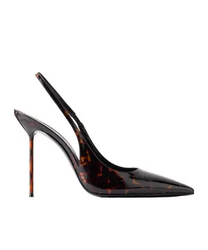 Paris Texas Patent-leather Slingback Pumps - Black